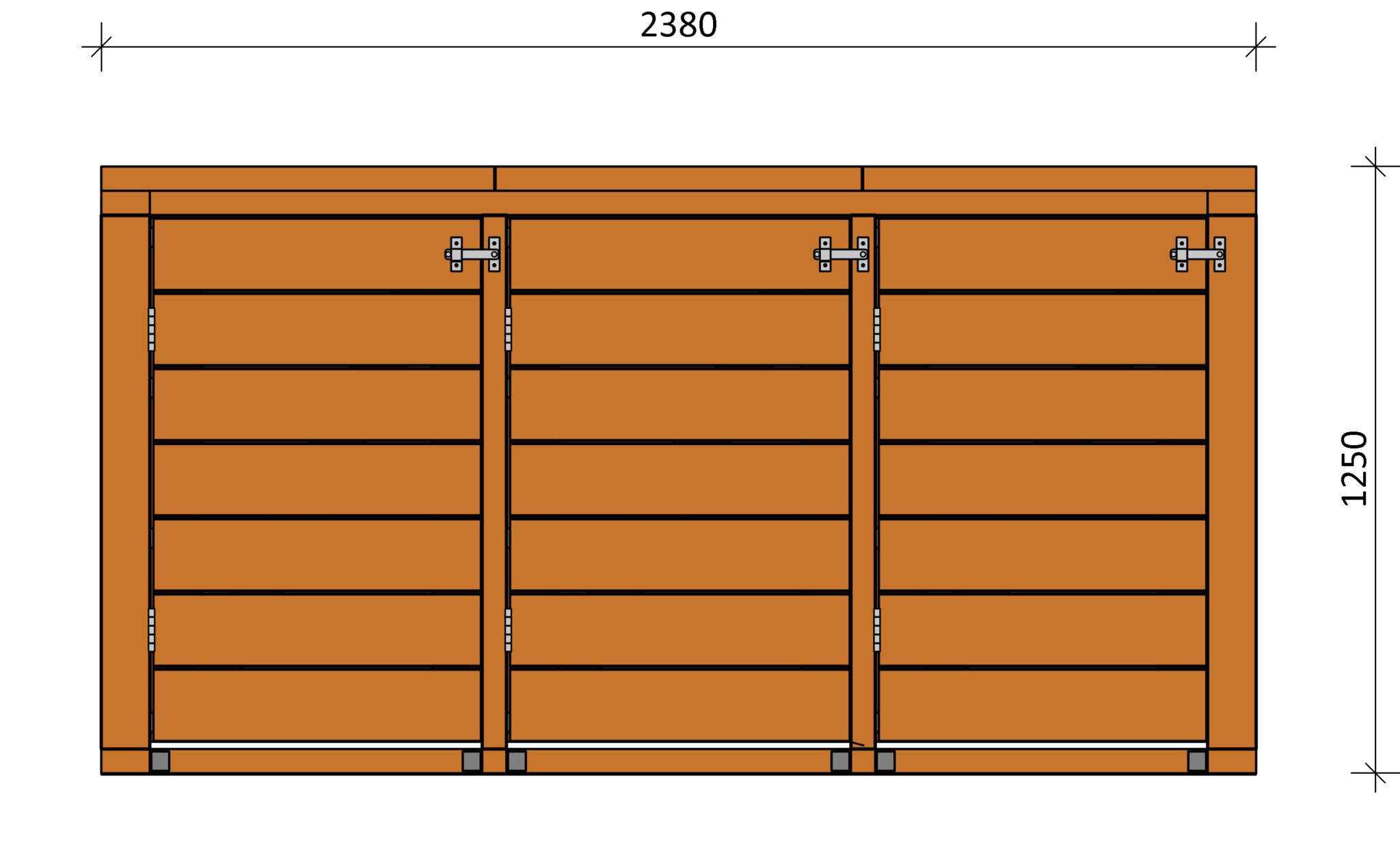 Ombouw 3 containers | Zelf bouwen | Hout-bouwer.nl